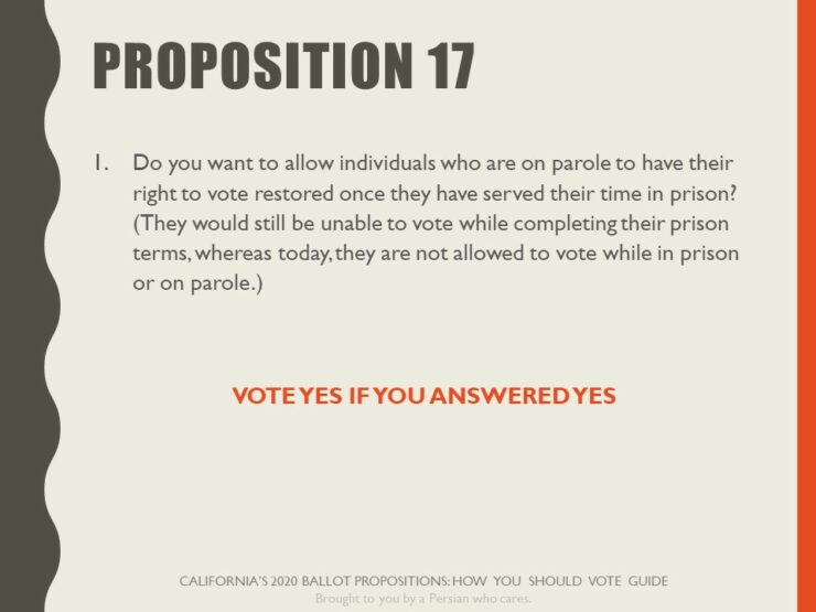 2020 Ballot Guide | Maral Farsi
